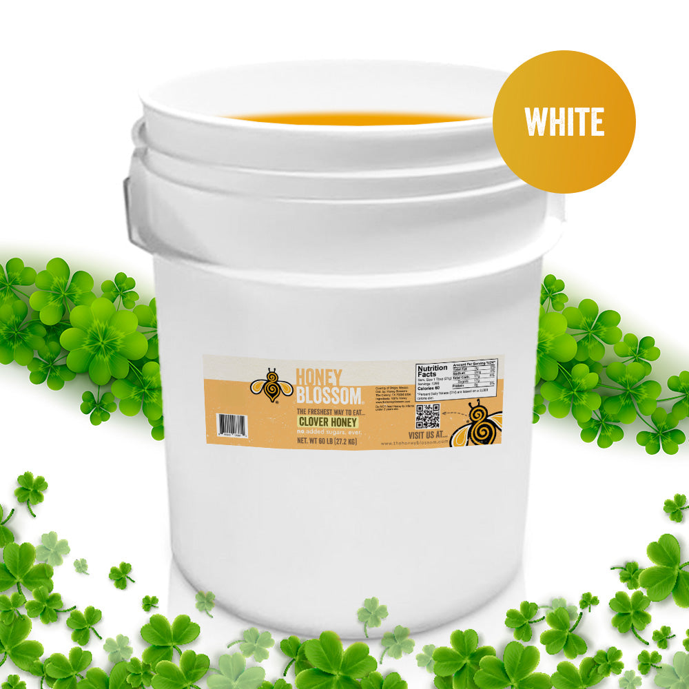 Clover Honey (White) 60-lb Bucket – Bulk Wholesale Supply – Honey ...