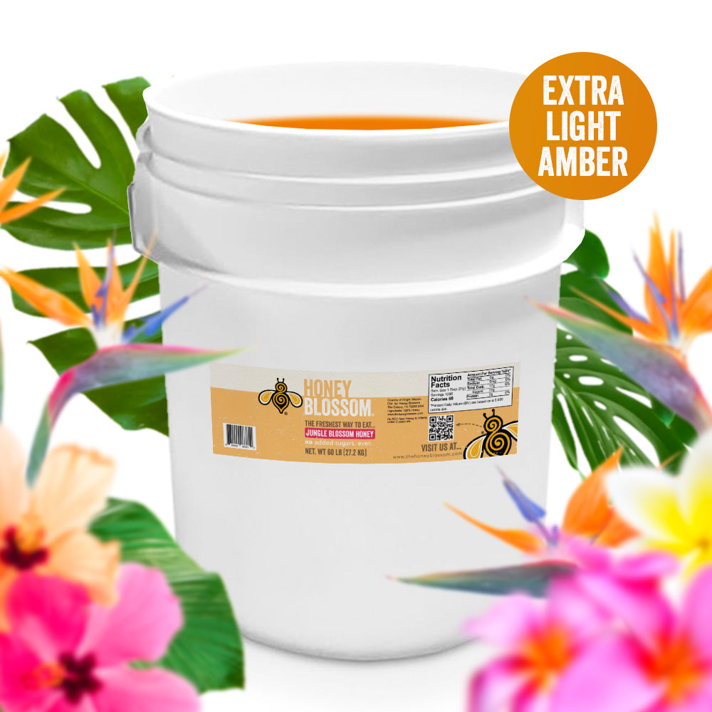 Jungle Honey (Extra Light Amber) 60-lb Bucket – Bulk Wholesale Supply ...